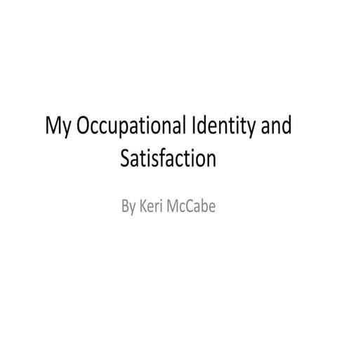 Occupational identity photo slide | PPT
