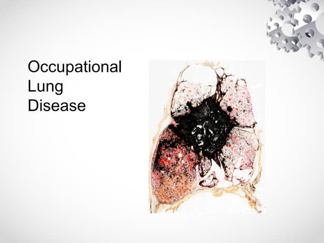 Occupational lung diseases | PPTX