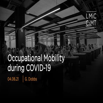 Occupational Mobility during COVID-19 | PDF