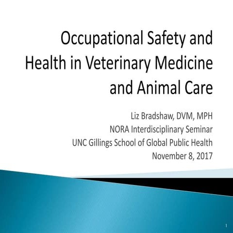 Occupational Safety and Health in Veterinary Medicine and Animal Care ...