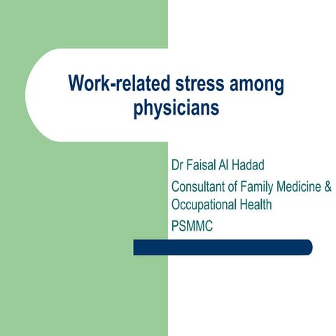 Occupational stress | PPT