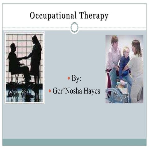 Occupational Therapy | PPTX