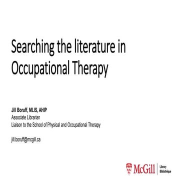 Searching with PICO and Alternative question formulation framework OT ...