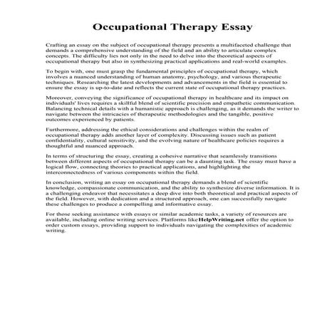 Occupational Therapy Essay.pdf