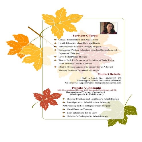 Occupational Therapy Flyer | PDF