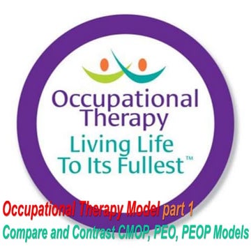Occupational Therapy Model part 1 Compare and Contrast CMOP, PEO, PEOP ...