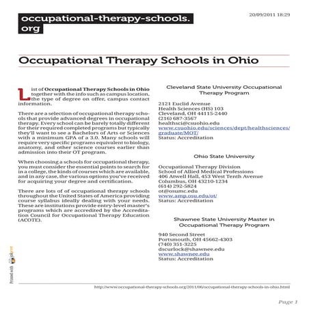 What is occupational therapy | PDF