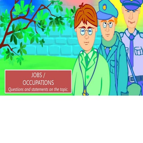 Occupations/Jobs | PPTX | Resume Writing and Advice | Job Search