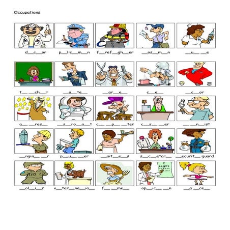 Spelling Test - Occupations | DOC