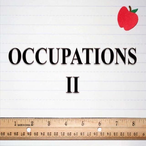 Occupations ii | PPTX