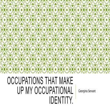 Occupational identity | PPT