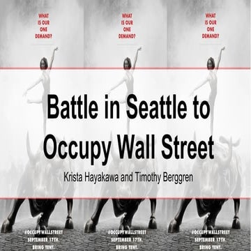 Occupy Wall Street Final Presentation - UGBA194 | PPT