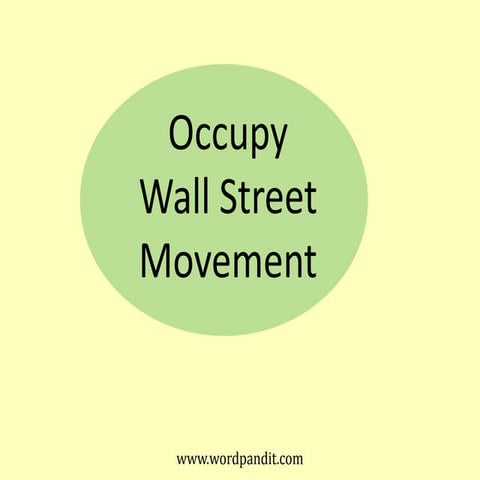 Occupy Wall Street | PPTX