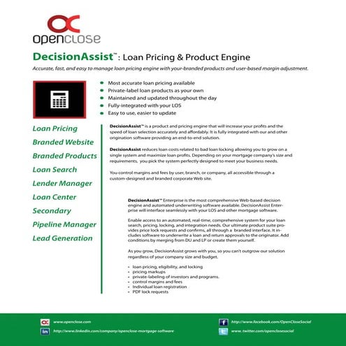 OpenClose Decision Assist | PDF