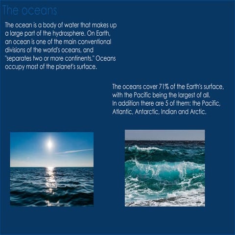 The Oceans, his diversity and why this is important | PPTX