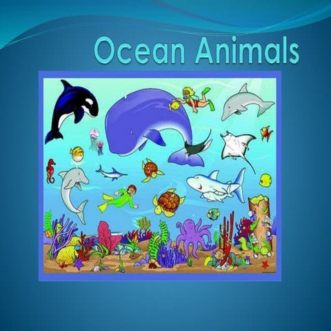 Ocean animals | PPTX | Fish and Aquariums | Pets