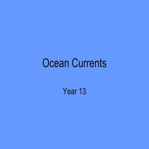 Ocean Currents 1 | PPT