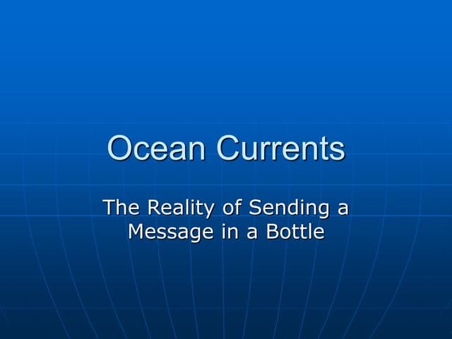 Ocean currents (pacific) | PPT