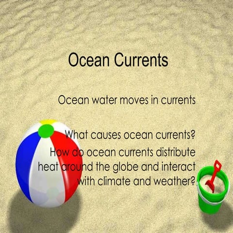 Ocean currents | PPTX