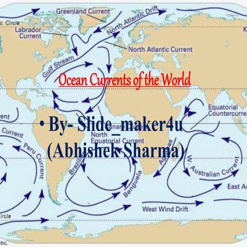 Ocean currents of the world | PPTX