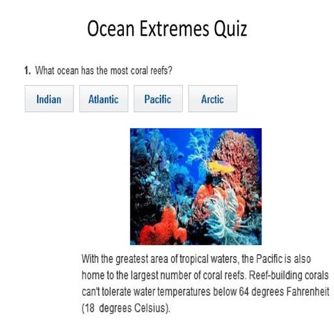 Ocean extremes quiz | PPT