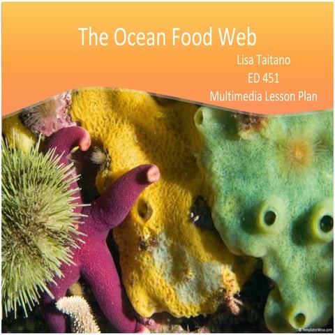 Ocean Food Web - ASSURE lesson plan | PPT