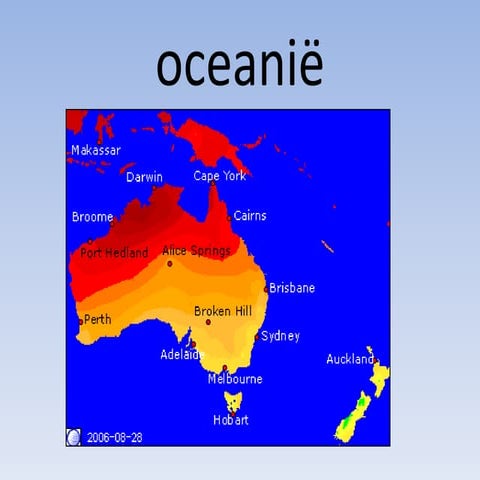 Oceanië | PPTX | Australia and Oceania Travel | Travel Locations