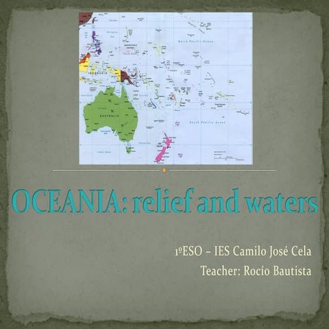 Oceania & Antarctica physical map | PDF | Australia and Oceania Travel ...