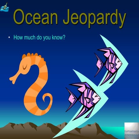 Ocean Jeopardy | PPT | Zoos & Aquariums | Attractions