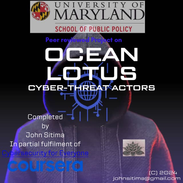 Ocean lotus Threat actors project by John Sitima 2024 (1).pptx