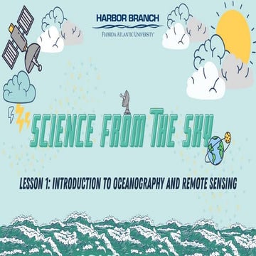 Oceanography & Remote Sensing powerpoint | PPTX