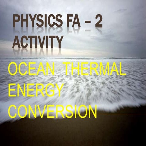 Ocean power | PPT
