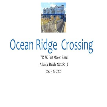 Ocean Ridge Crossing | PPTX | Developmental Sites | Real Estate