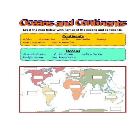 Oceans and continents | PDF