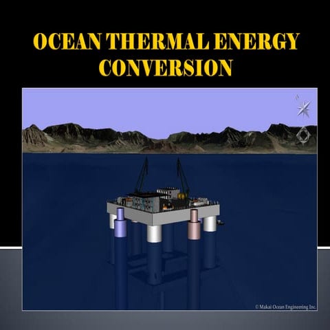 Ocean thermal energy conversion pdf | PDF
