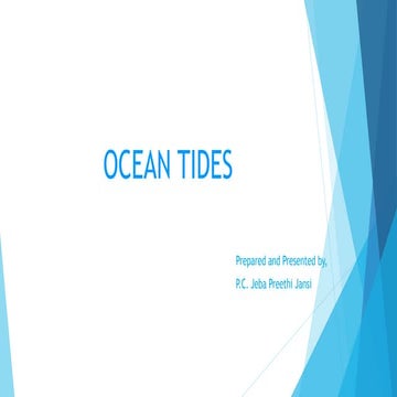 Ocean tides, types and theories | PPTX