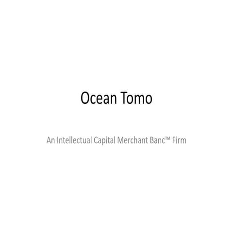 Ocean Tomo Logo Case Study: Ocean Tomo: Building A Market For