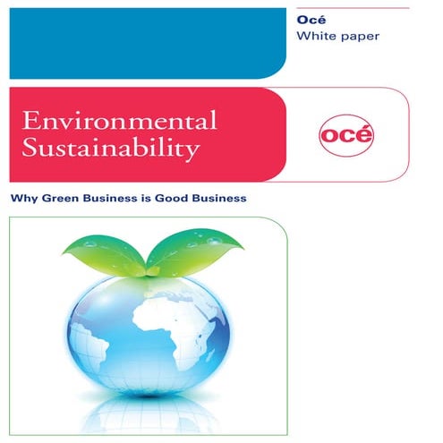 Oce Sustainability White Paper | PDF
