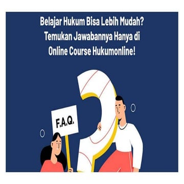 Online Course Hukumonline F&Q | PPTX