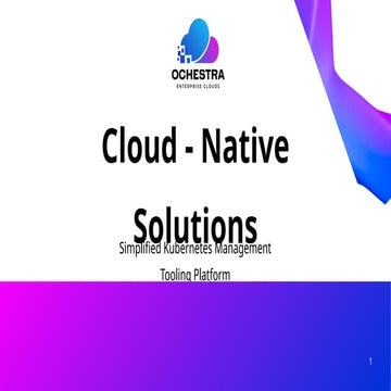 Cloud Native Technology Solutions Slide Deck | PPTX