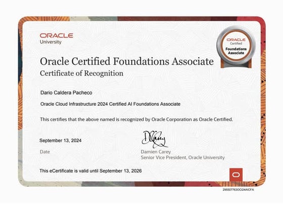 Oracle Cloud Infrastructure 2024 Certified Foundations Associate | PPT