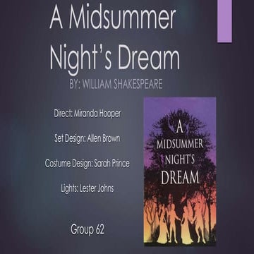 Setting Analysis in "A Midsummer Night's Dream" by William Shakespeare ...