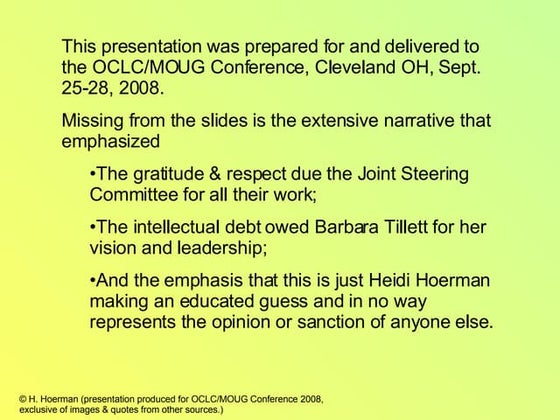 Cataloging group presentation script | PDF