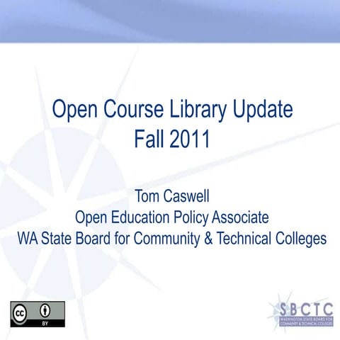 Open Course Library Update | PPTX