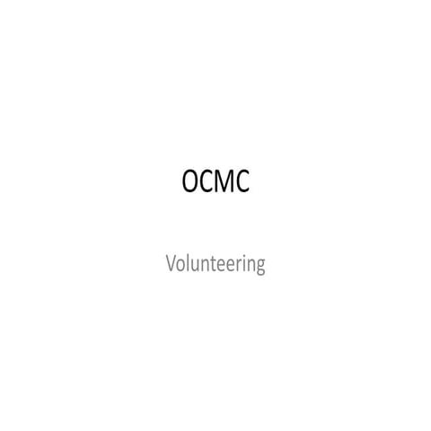 Ocmc | PPT