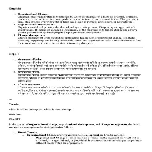 Organizational change, organizational development | PDF