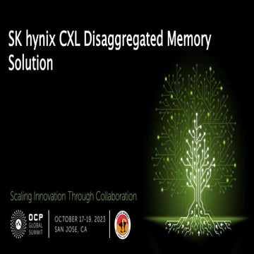 Sk Hynix Cxl Disaggregated Memory Solution Ppt