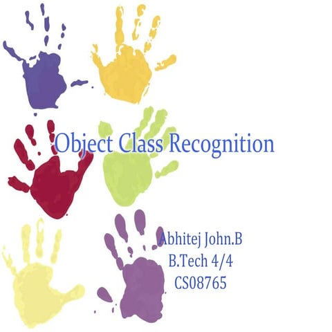 Object Class Recognition Ppt