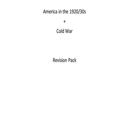 Cold war ocr gcse history revision mindmaps | PPTX