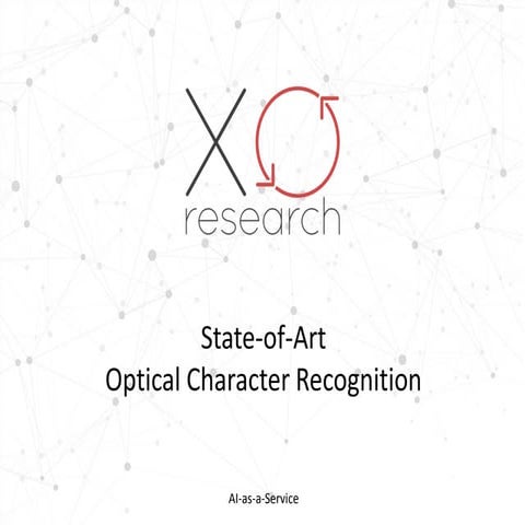 Design and implementation of optical character recognition using ...